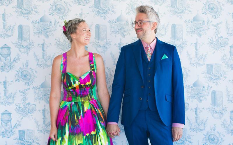Steph and Dylan, A Brilliant Summer Day in Brooklyn – General Knot & Co.